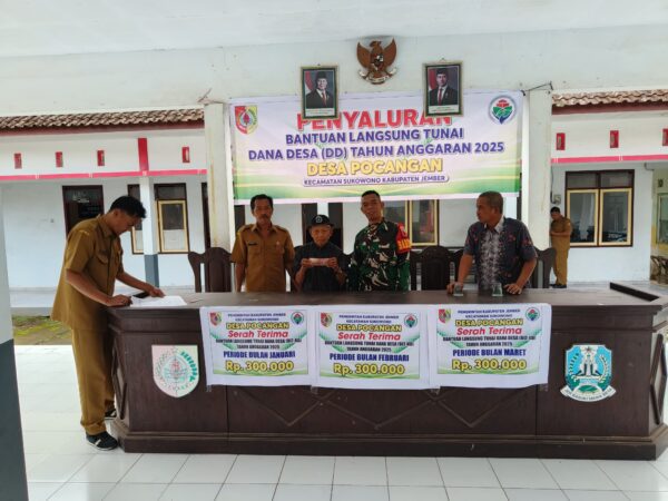 Desa Pocangan Pucuk Utara Kabupaten Jember Salurkan BLT-DD TA 2025 - Berita Diksi
